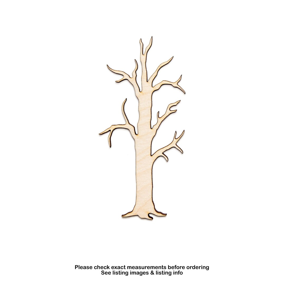 Tall Dead Tree-wood Cutout-spooky Trees-forest Decor-halloween Wood ...