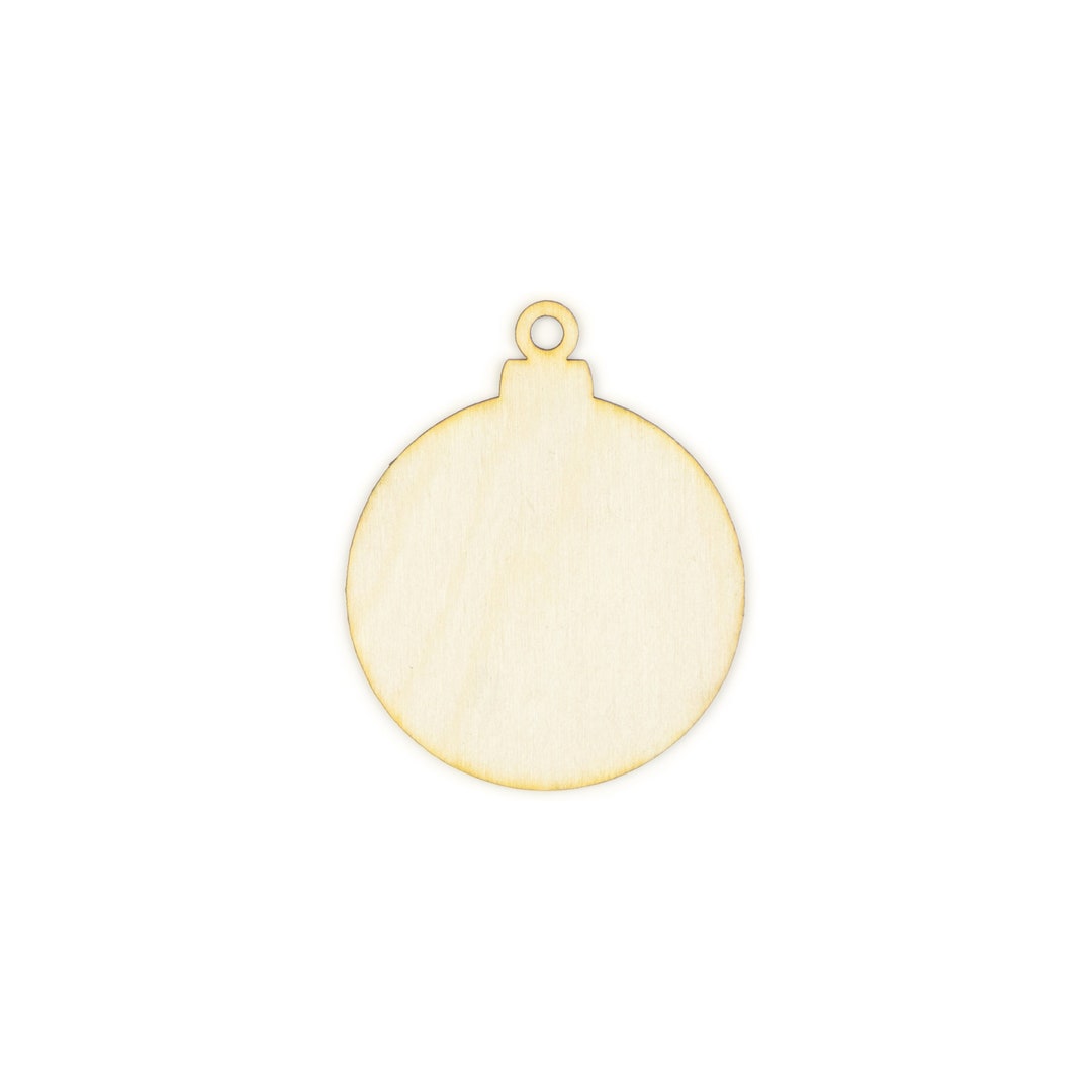 Round Ornament-blank Wood Cutout-holiday Blank Ornaments-choose A Size ...
