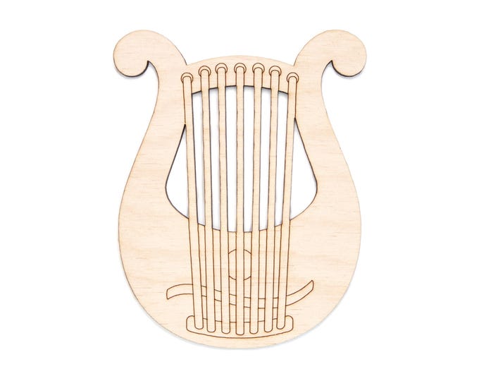 Harp Music Instruments Shapes - Multiple Sizes - Laser Cut Unfinished ...