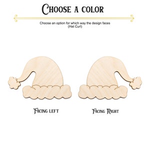 Santa Hat Wood Cutout-holiday Wood Decor-saint Nicks Hat-various Sizes ...