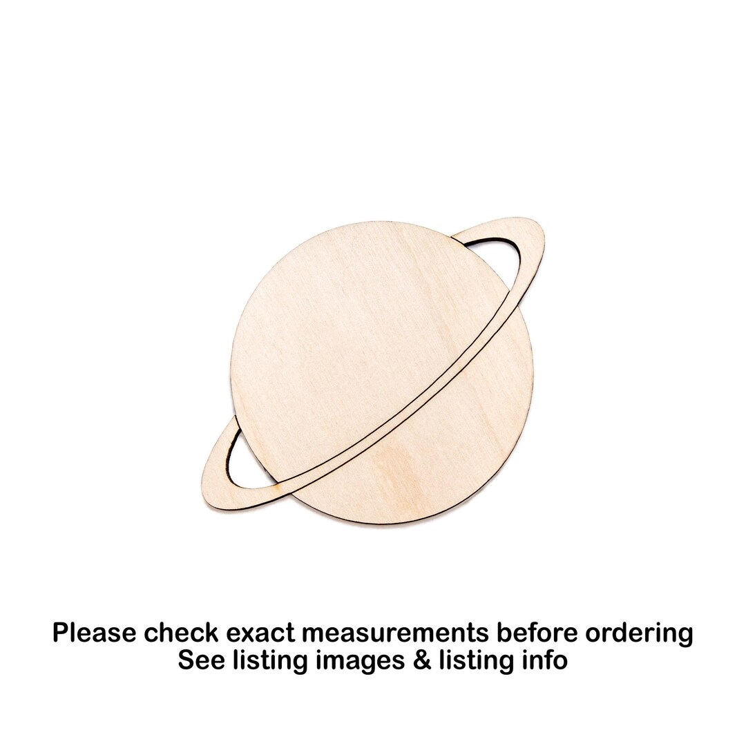 Uranus Planet Wood Cutout-detail-solar Planets Decor-various Sizes-diy ...