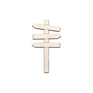 Arrow Planks Sign Post-wood Cutout-three Design Options-signs and Posts ...