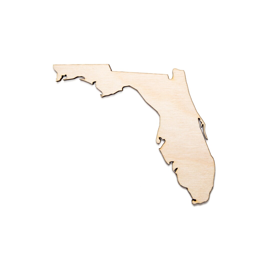 Florida State-wood Cutout-states Wood Decor-various Sizes-diy Crafts ...