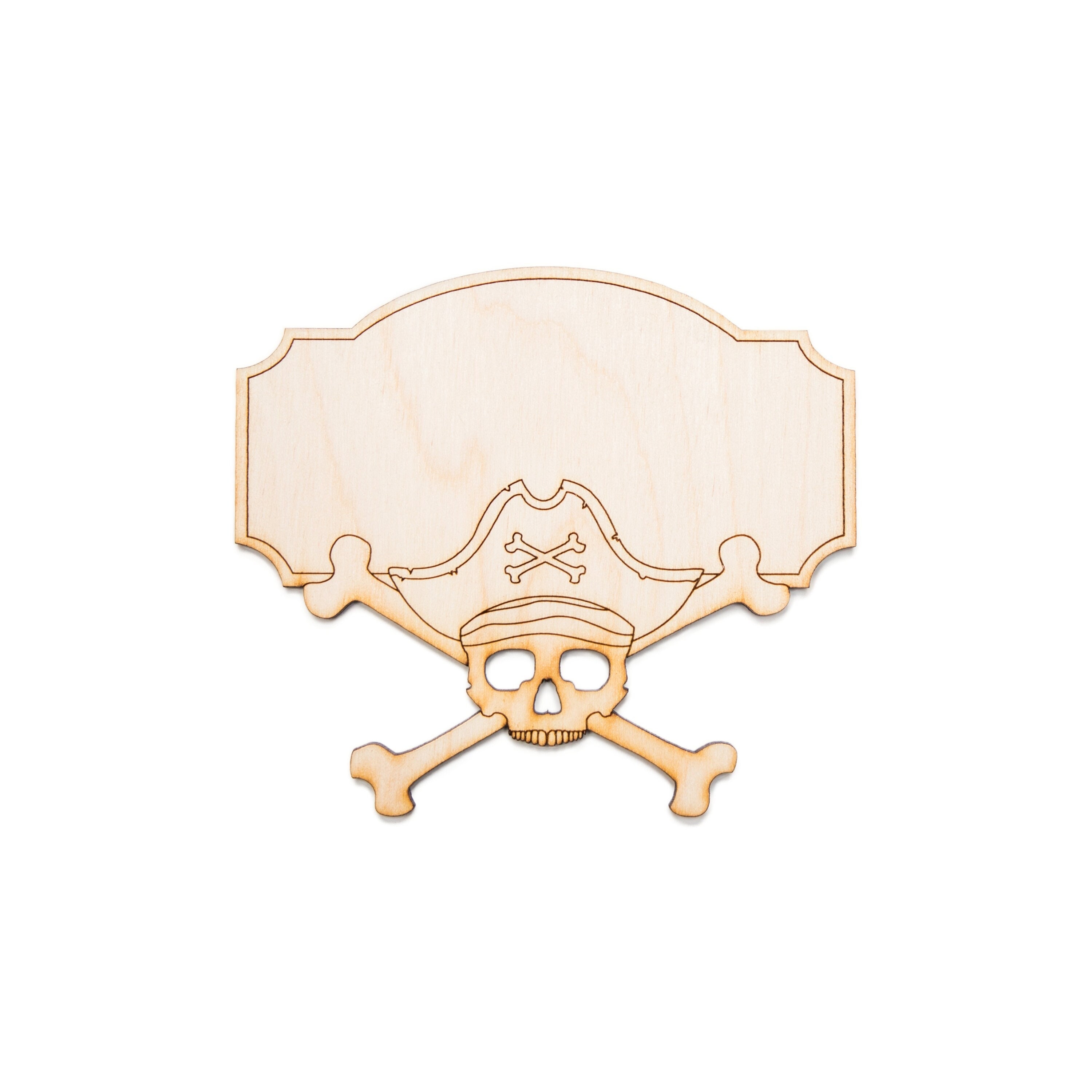 Pirate Sign With Skull and Crossbones-wood Cutout-diy Sign - Etsy