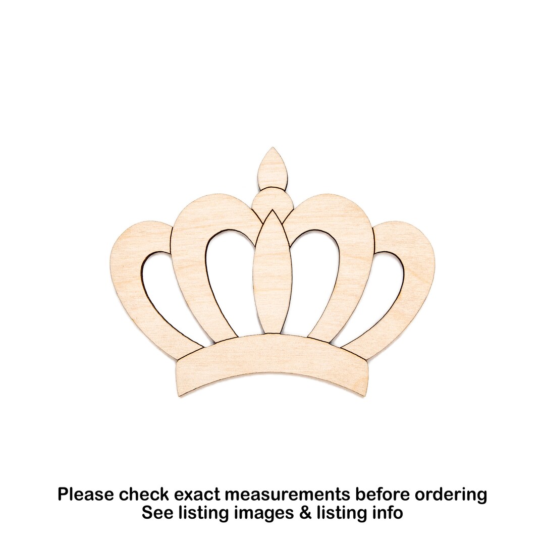 Royal Crown Wood Cutout-royalty Theme Decor-various Sizes-princess ...