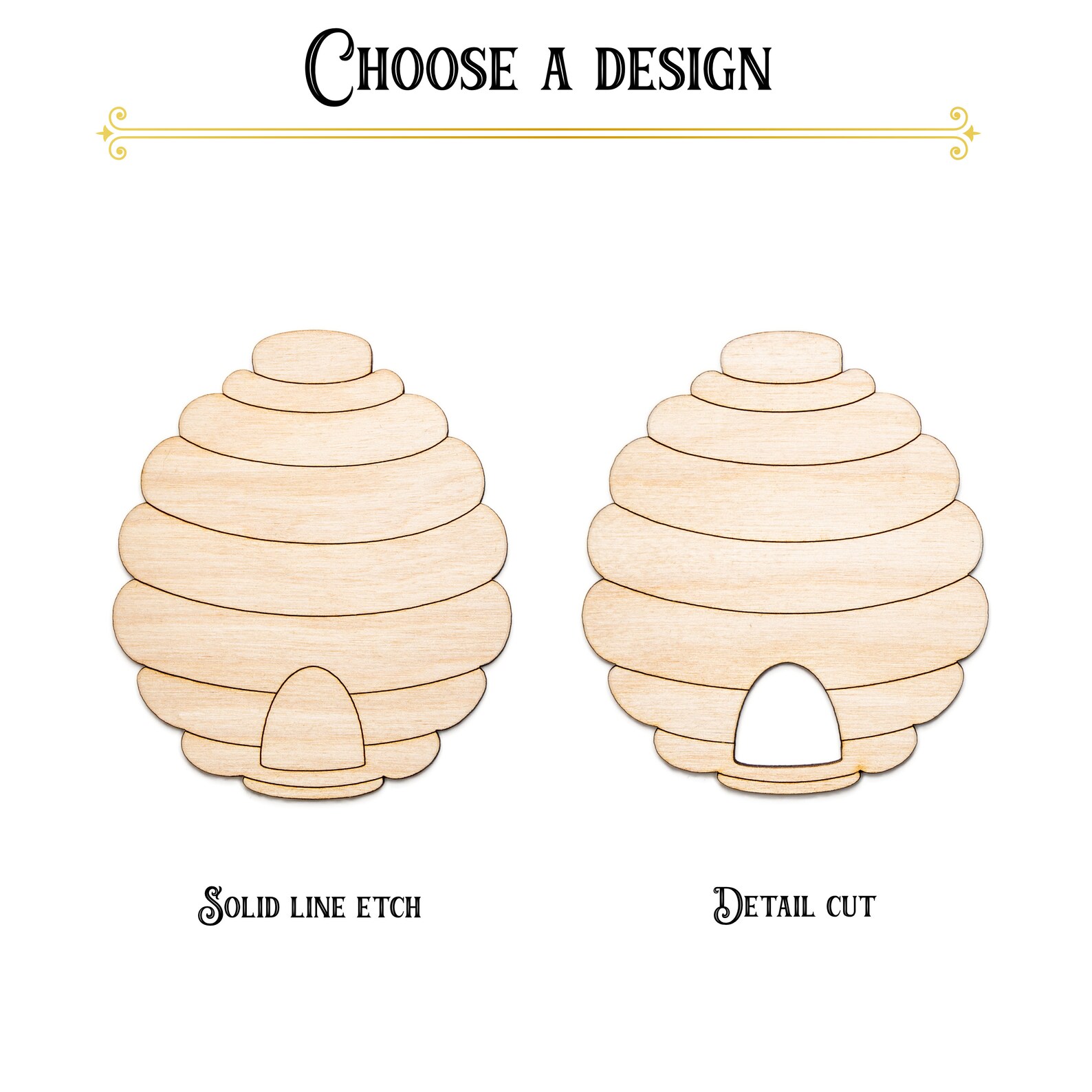 Beehive-wood Cutout-beehive and Honey Bee Theme Decor-two - Etsy