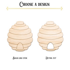 Beehive-wood Cutout-beehive and Honey Bee Theme Decor-two Design ...