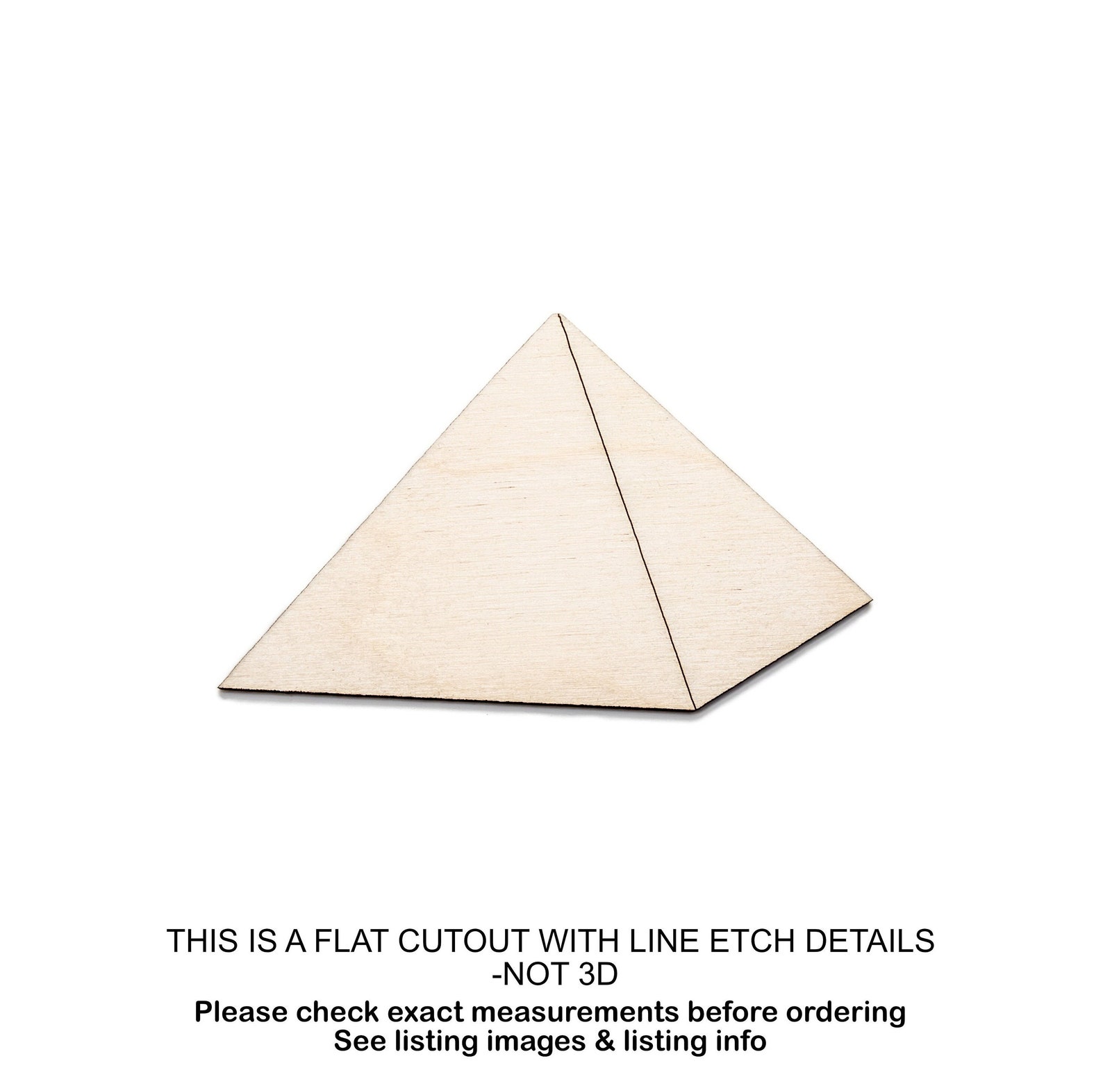 Pyramid Single-wood Cutout-egyptian Pyramid-ancient Structures-various ...