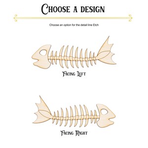 Fish Bones Wood Cutout-wooden Fish Shape-various Sizes-fish Skeleton ...