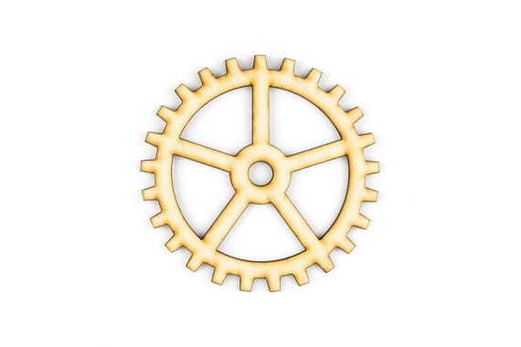 Basic Gear Design-wood Cutout-steampunk Gears-mechanical Wood | Etsy
