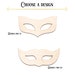 Masquerade Simple Eye Mask-blank Wood Cutout-wooden Mask-masquerade ...
