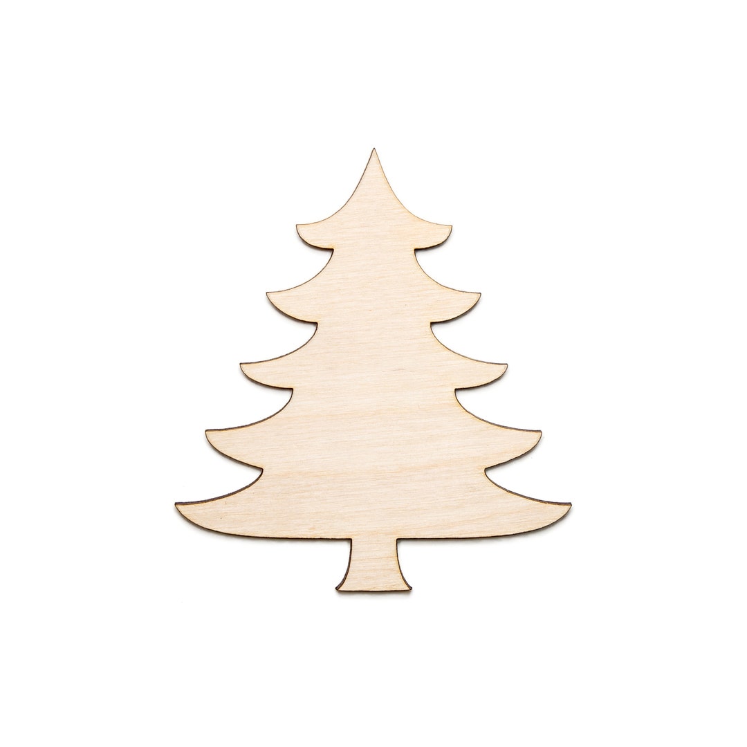 Pine Tree Wood Cutout-blank Wood Tree Shapes-various Sizes-diy Crafts ...