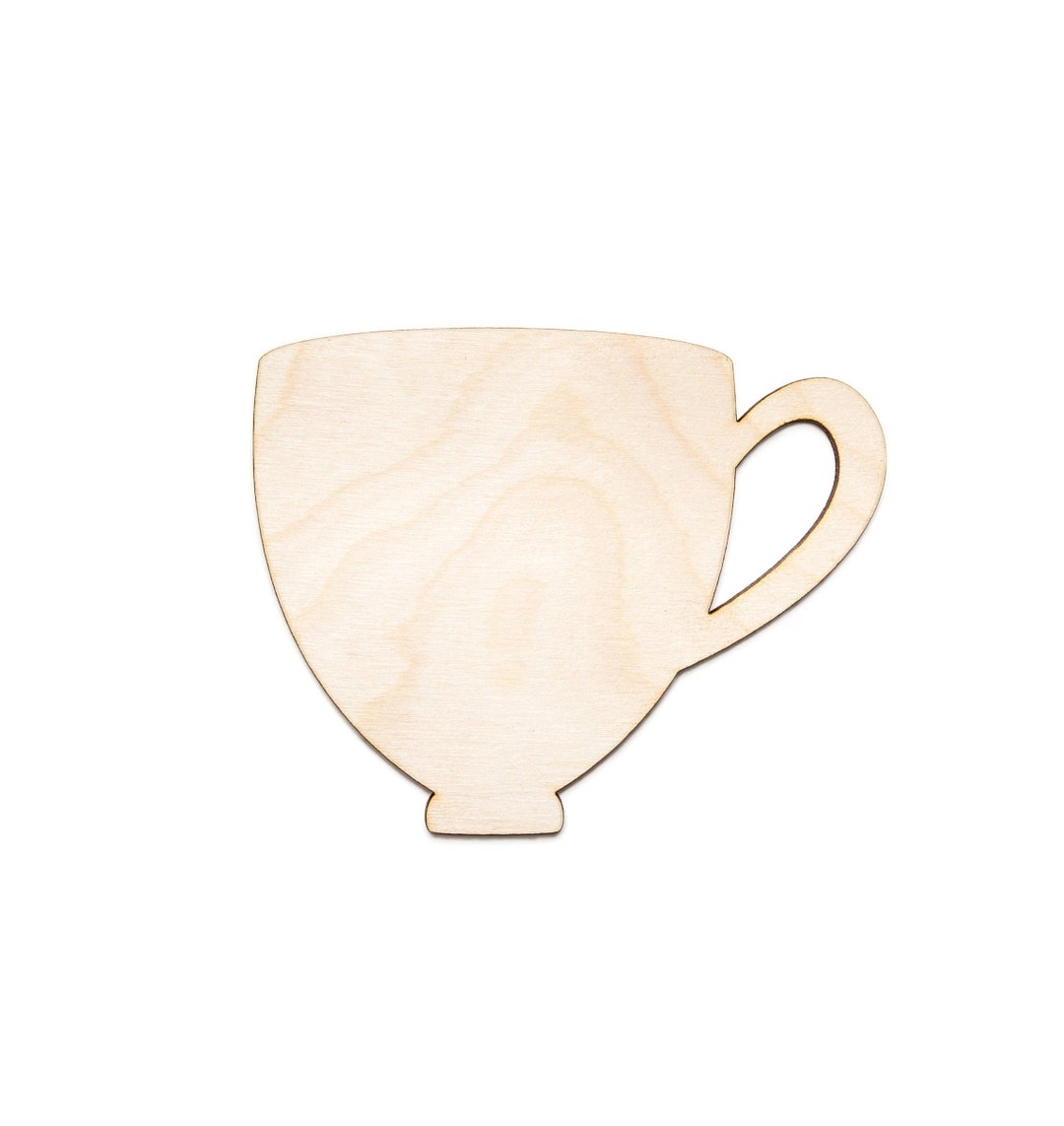 Tea Cup-wood Cutout-cute Tea Cup Designs-various Sizes-tea Theme Decor ...