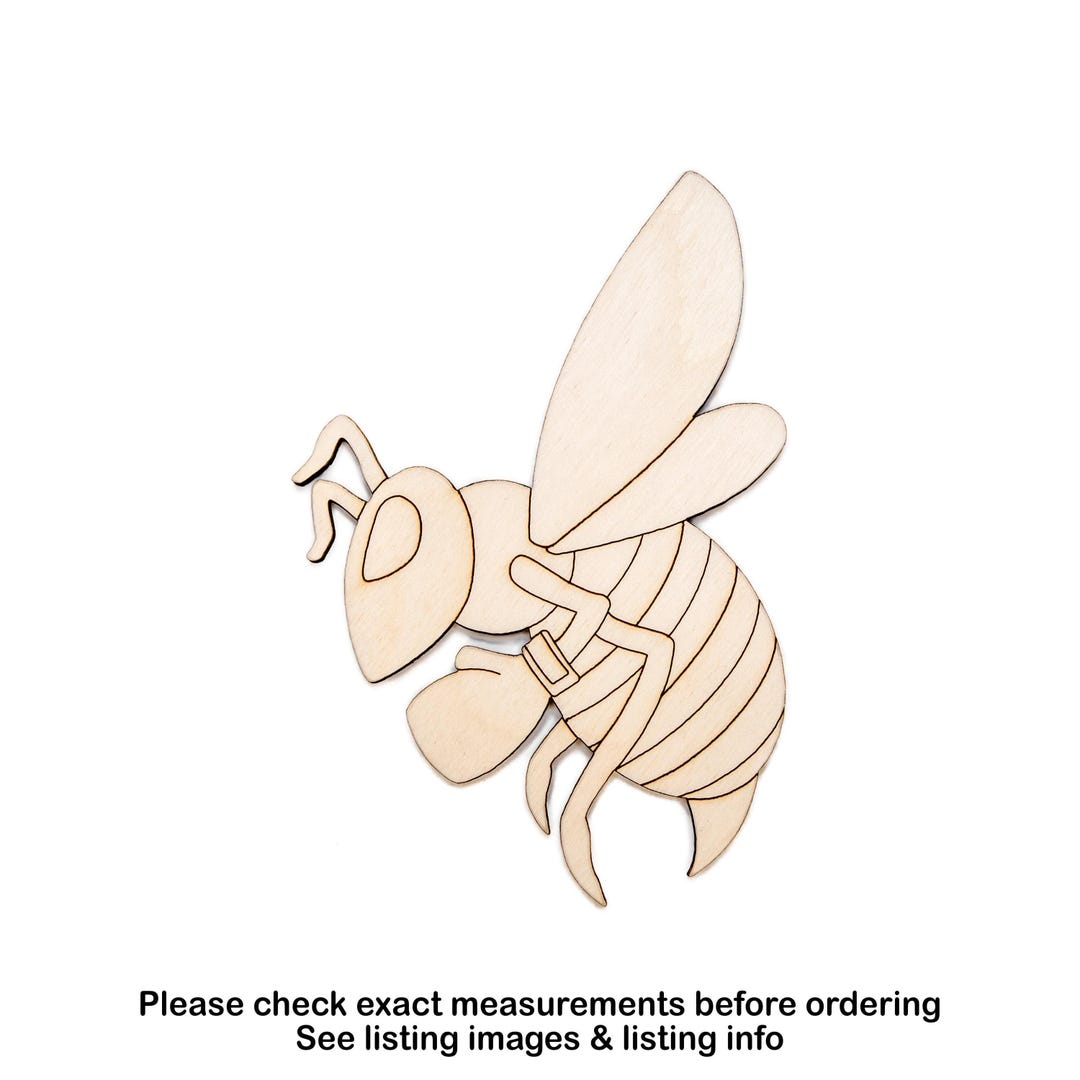 Bee Boxing Wood Cutout-detail-tough Bee Decor-various Sizes-diy ...
