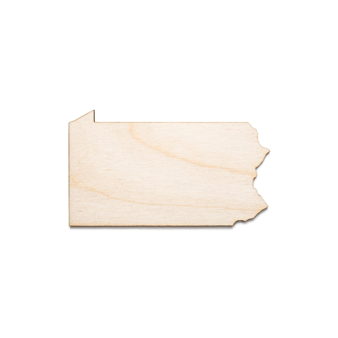 Pennsylvania State Wood Cutout-usa Wood Decor-various Sizes-geography ...