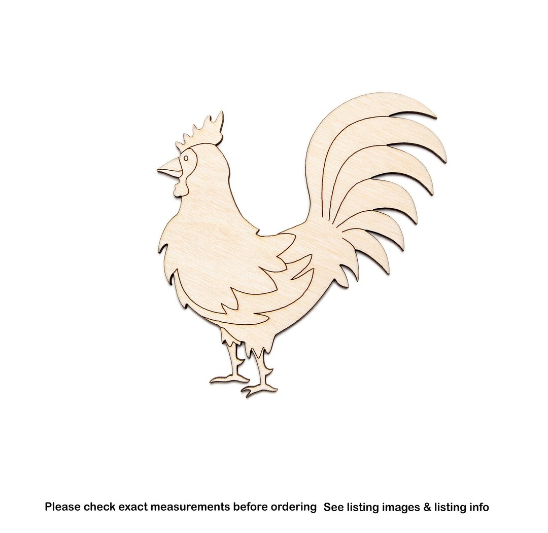 Rooster-detail Wood Cutout-farm Animals Decor-farm House Decor-various ...