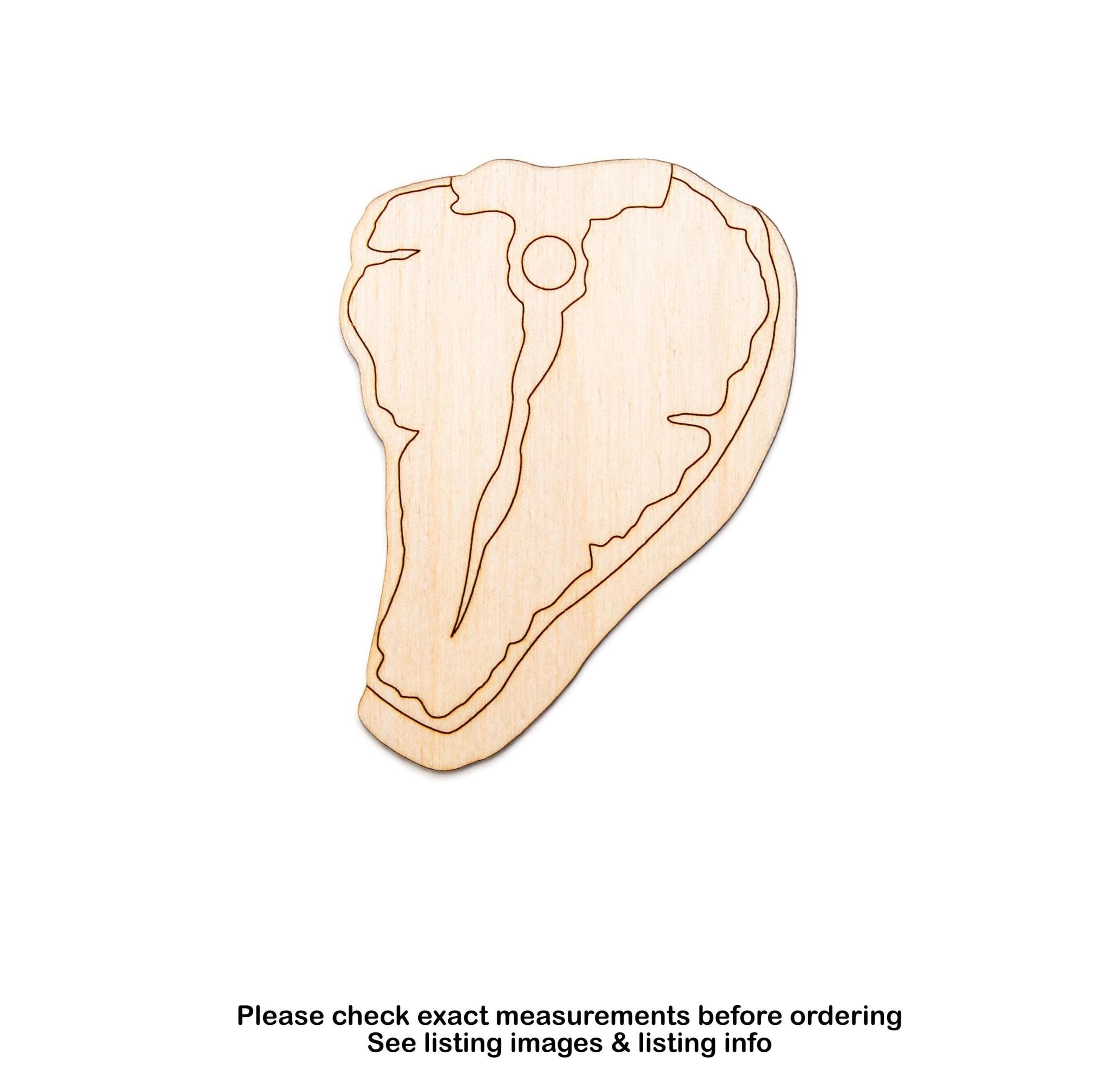 Steak Wood Cutout - Laser Cut Unfinished Craft Shape - Multiple Sizes ...