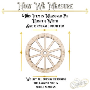 Wagon Wheel Detail Wood Cutout-western Style Decor-cowboy Decor-various ...