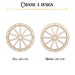 Wagon Wheel Detail Wood Cutout-western Style Decor-cowboy Decor-various ...
