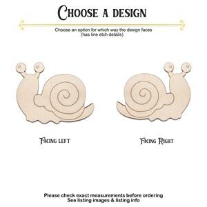 Cute Snail-detail Wood Cutout-garden Bug Decor-snails and Slugs-various ...