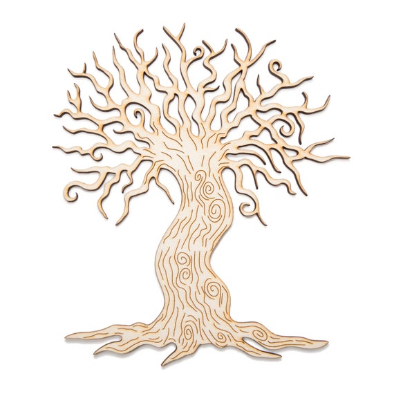 Spiral Dead Tree-wood Cutout-spooky Trees-halloween Decor-old - Etsy