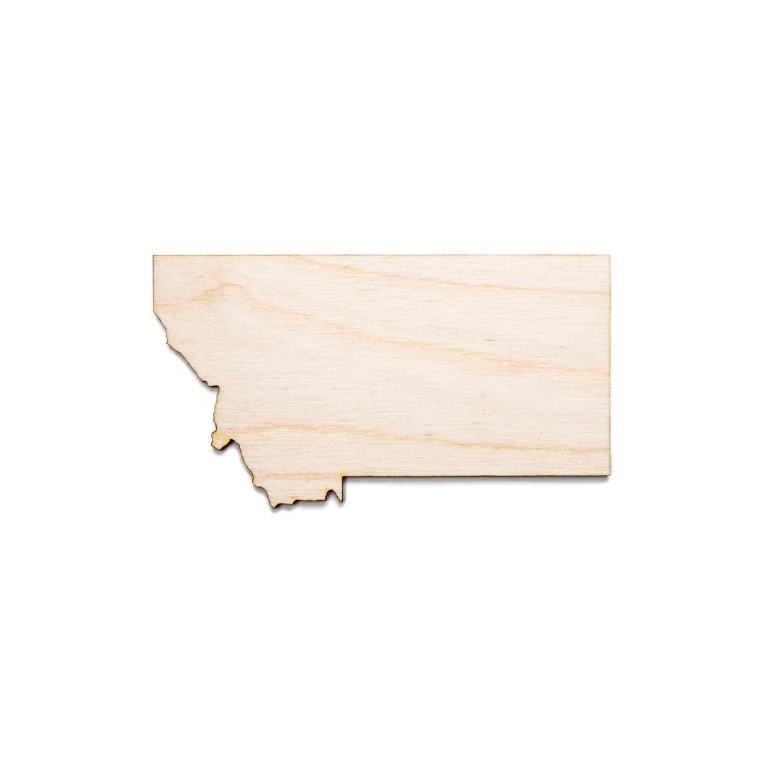 Montana State Wood Cutout-state Wood Decor-various Sizes-geography ...