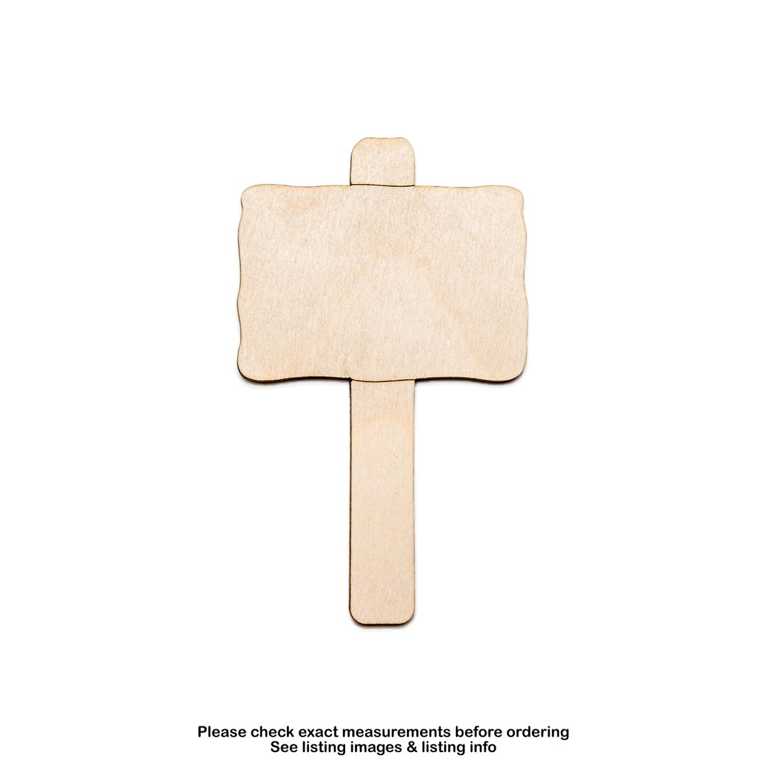 Picket/lawn Sign-wood Cutout-little Wood Sign Decor-signage-various ...