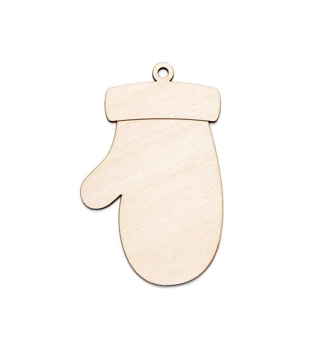 Mitten Ornament-wood Cutout-holiday Mitten Decor-christmas Tree Decor ...