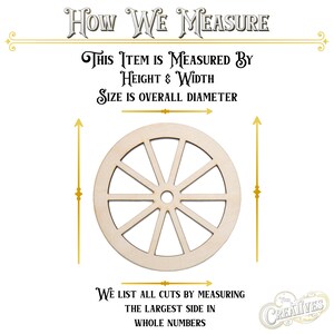 Wheel Blank Wood Cutout-wagon Wheel-western Decor-various Sizes-diy ...