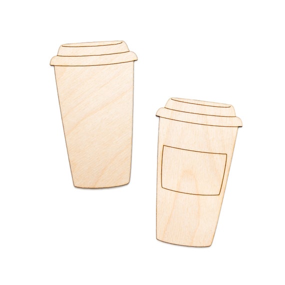 Coffee Cup-wood Cutout-two Design Options-coffee Theme - Etsy