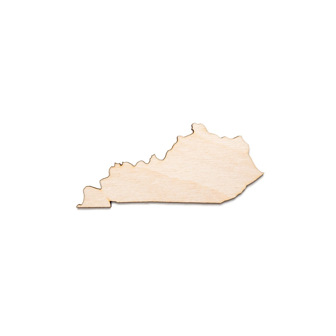 Kentucky State Wood Cutout-state Wood Decor-various Sizes-geography ...