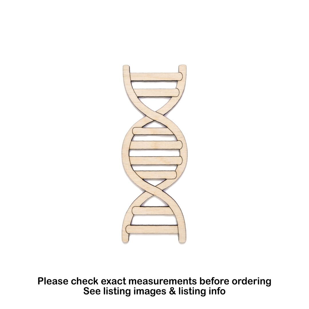 DNA Detail Wood Cutout-science Decor-various Sizes-diy Crafts ...