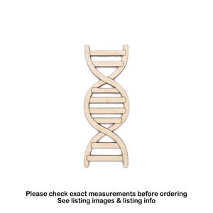 DNA Detail Wood Cutout-science Decor-various Sizes-diy Crafts ...