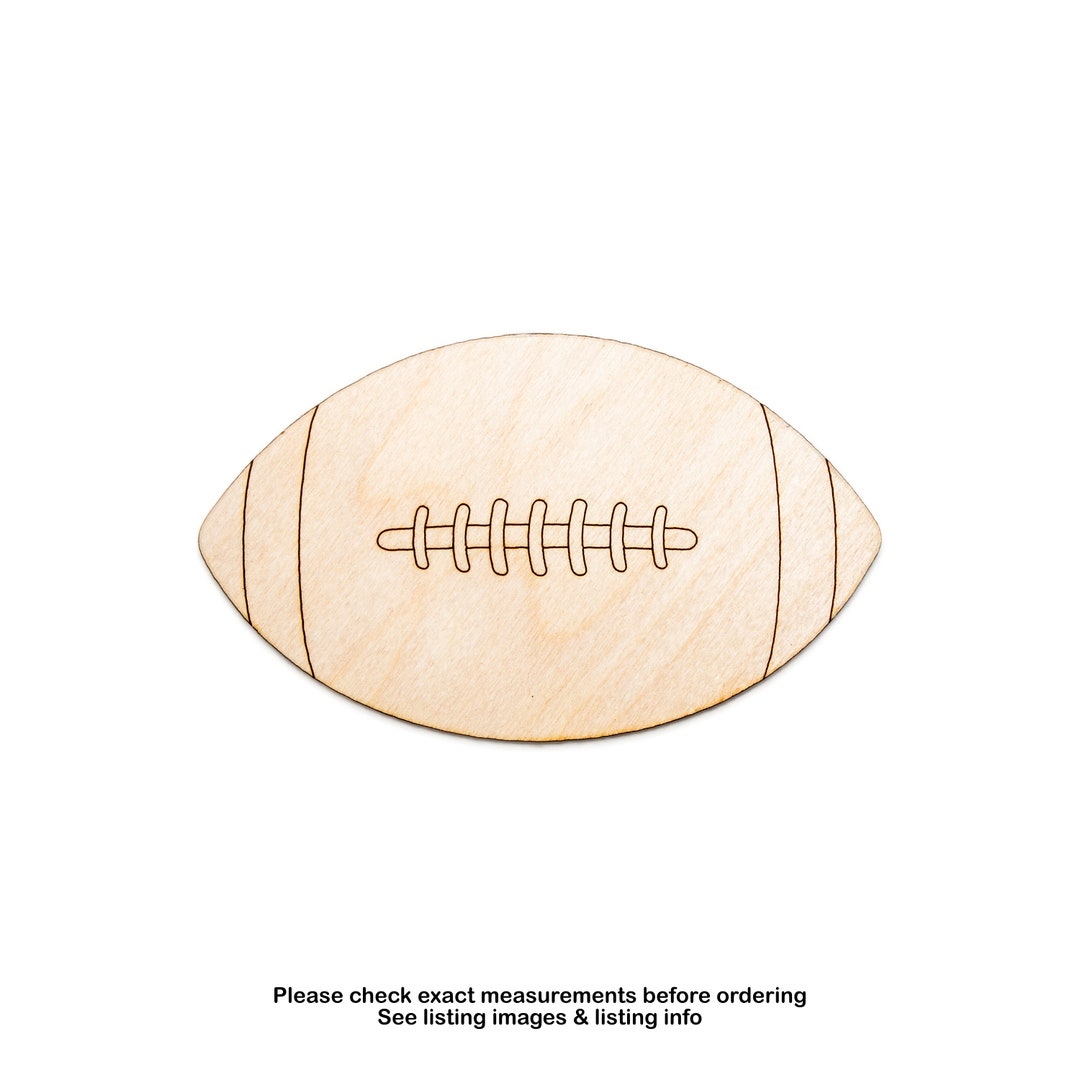 Football Wood Cutout-sports Wood Decor-sports Theme Decor-various Sizes ...