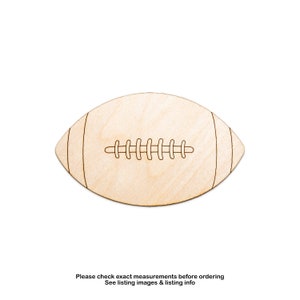 Football Wood Cutout-sports Wood Decor-sports Theme Decor-various Sizes ...