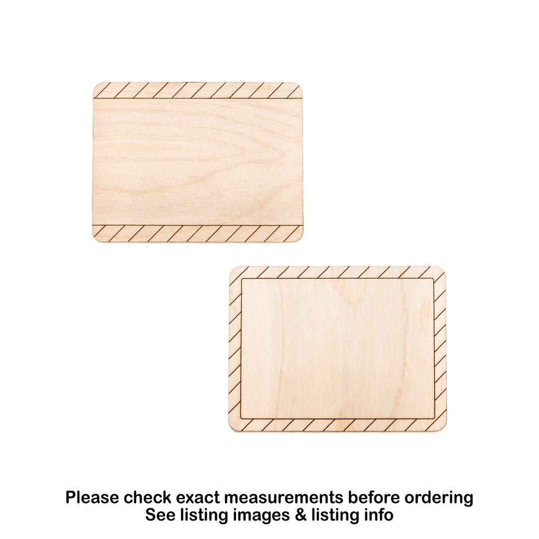 Hazard Sign Detail Wood Cutout-rectangle Hazard Sign-diy Crafts-various ...