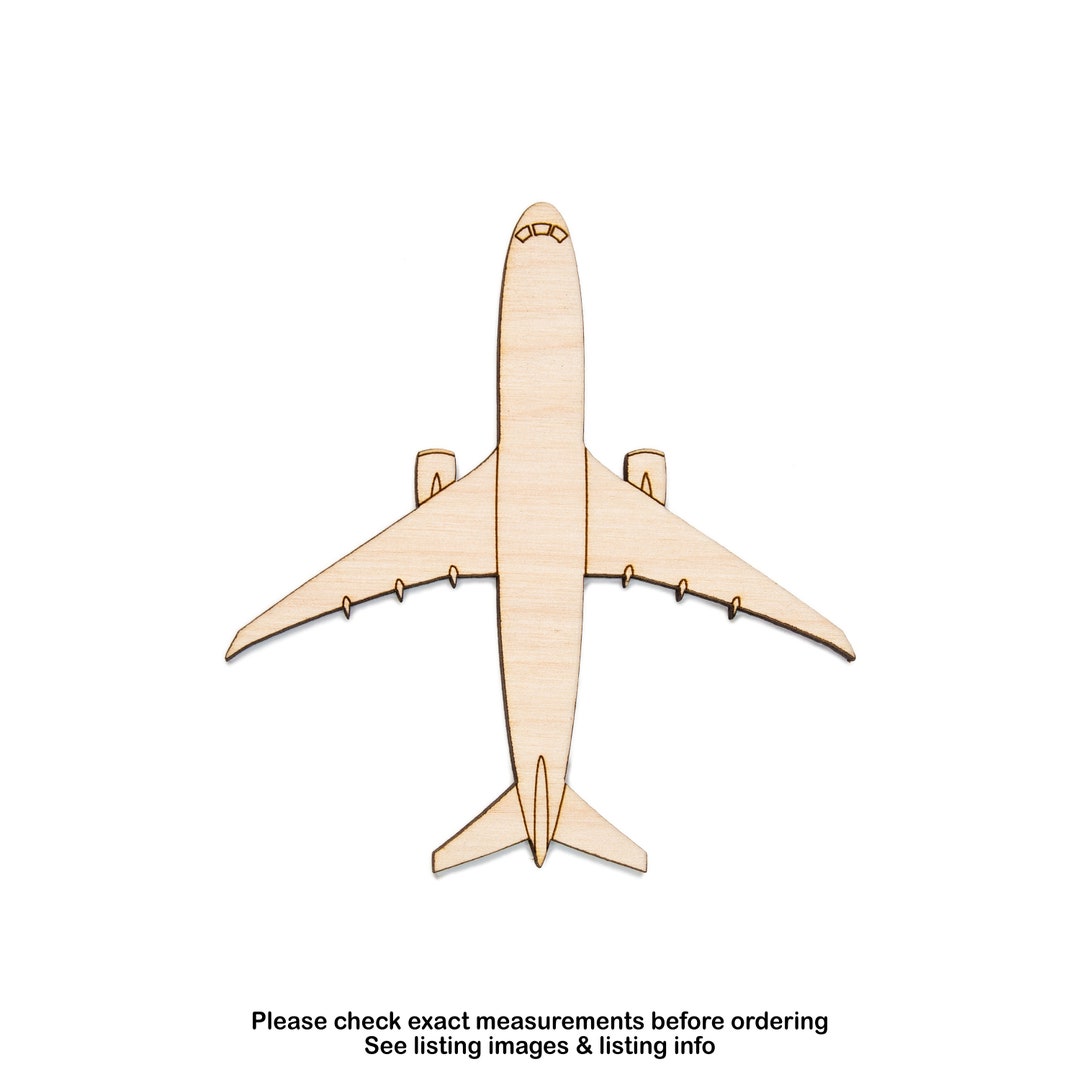 Airliner Detail Wood Cutout-aviation Theme Decor-unfinished Wood ...