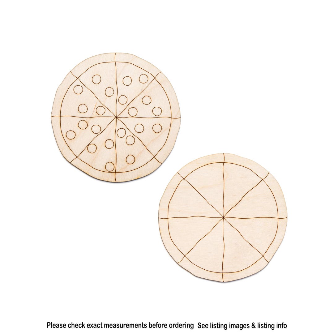 Pizza Whole Wood Cutout-detail-pizza and Party Food Wood Decor-various ...