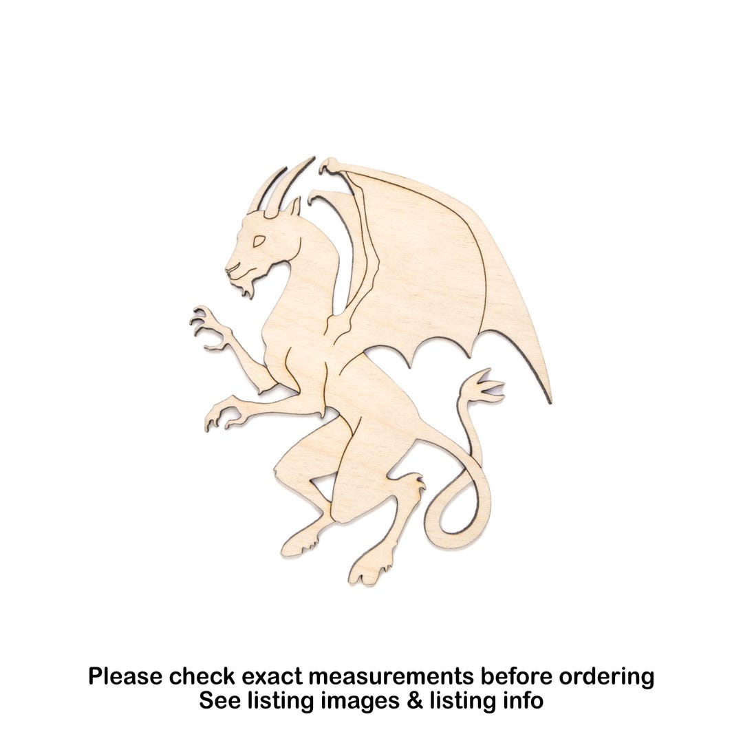 Jersey Devil-detail Wood Cutout-leeds Devil Wood Shape-various Sizes ...