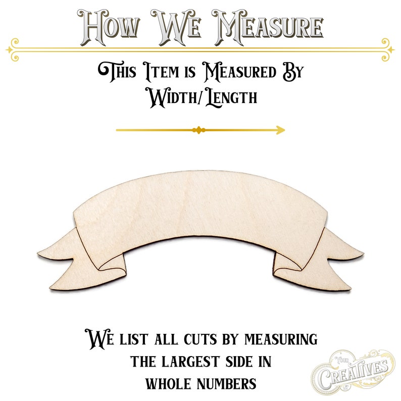 Banner Arched-wood Cutout-banner Ribbon Design-announcement - Etsy