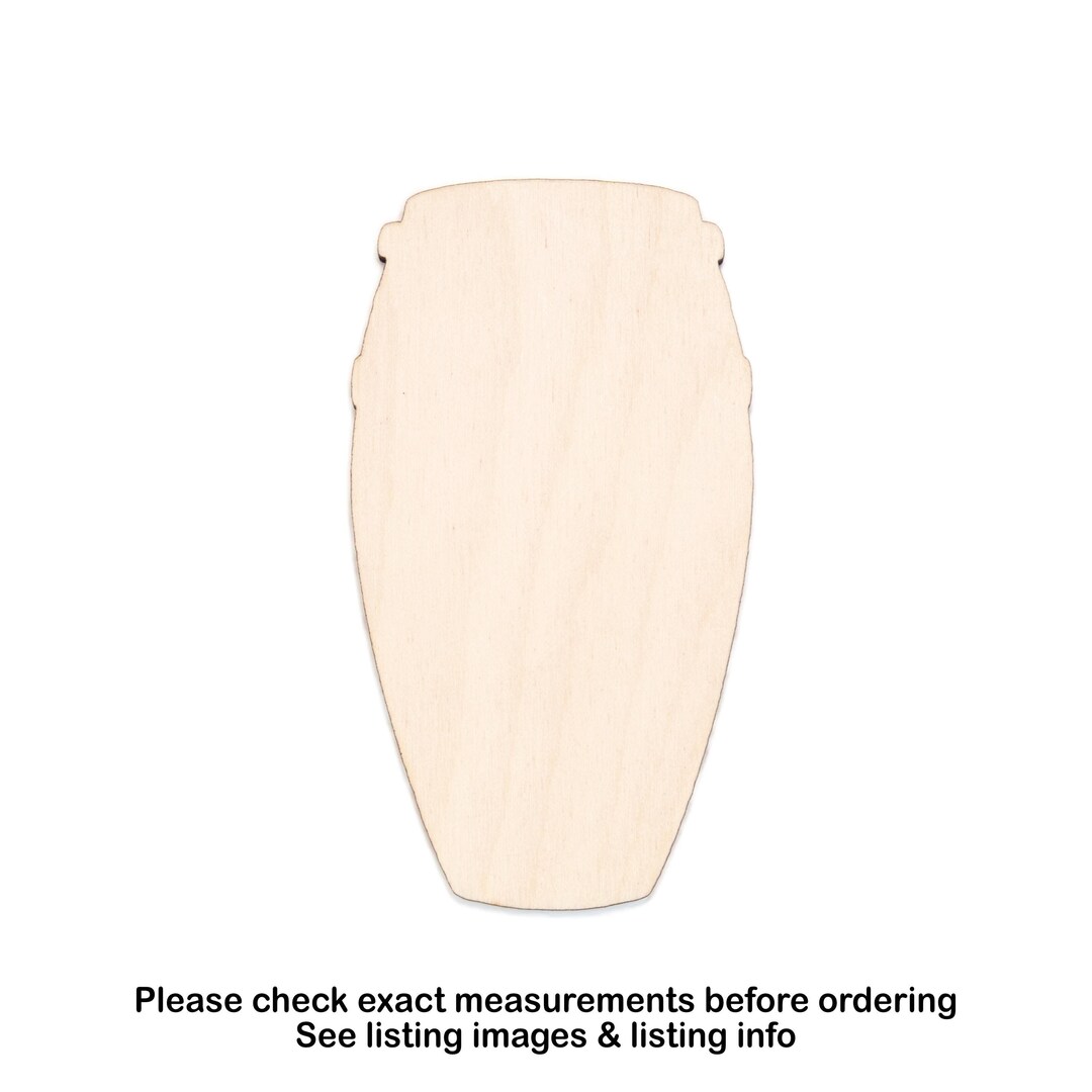 Conga Drum Single Blank Wood Cutout-music Instruments Decor-various ...