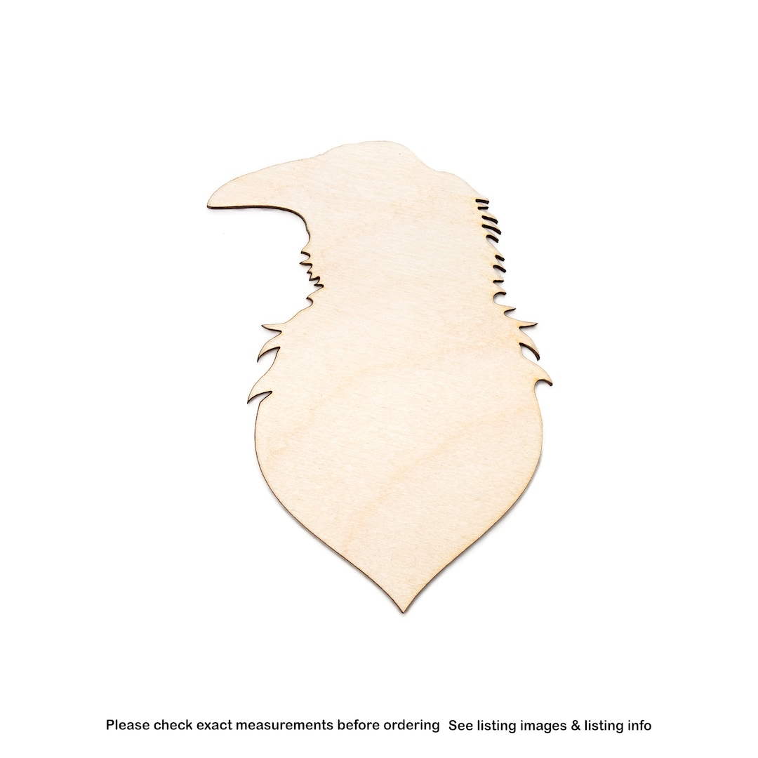 Raven Bust-wood Cutout-corvids and Ravens Decor-various Sizes-diy ...
