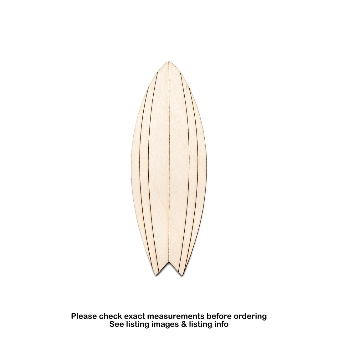 Surfboard-detail Wood Cutout-beach Theme Decor-various Sizes-diy Crafts ...