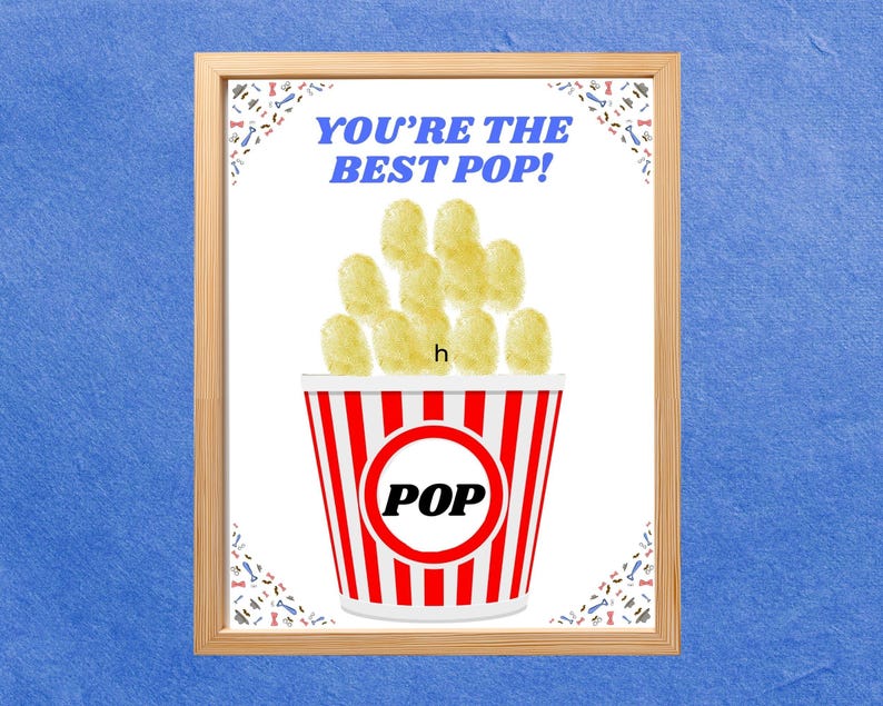 Father’s Day Handprint Craft Printable, You’re the Best Pop Popcorn ...