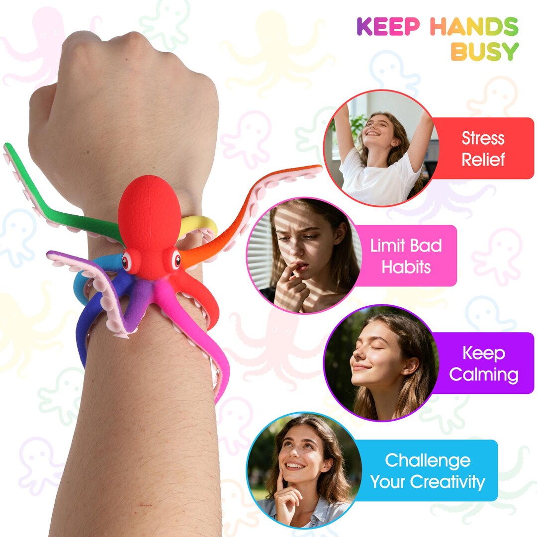 Bendable Silicone Octopus Toy – Sensory, Stress Relief - Etsy