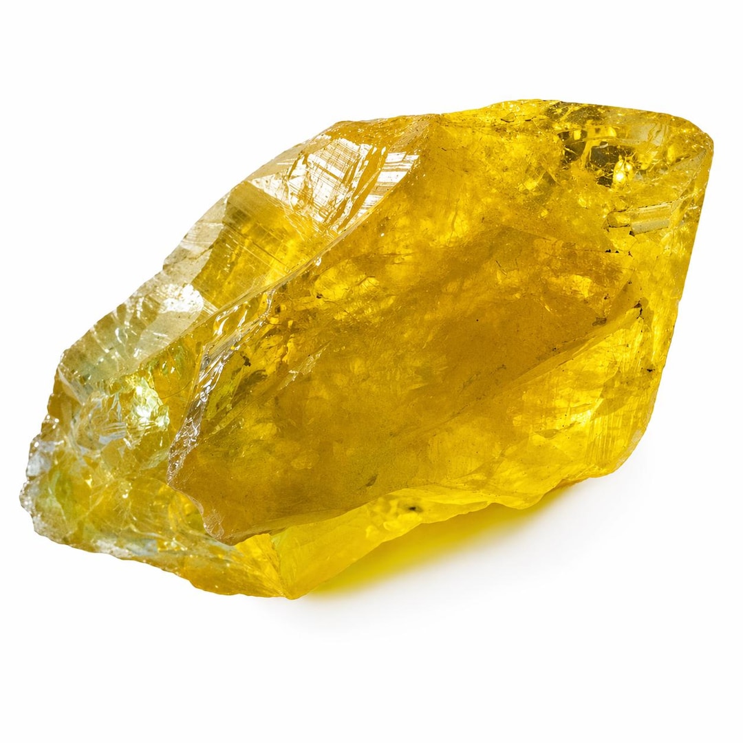 Extremely Rare Natural Yellow Sapphire Rough 77 Ct Certified Uncut Raw ...