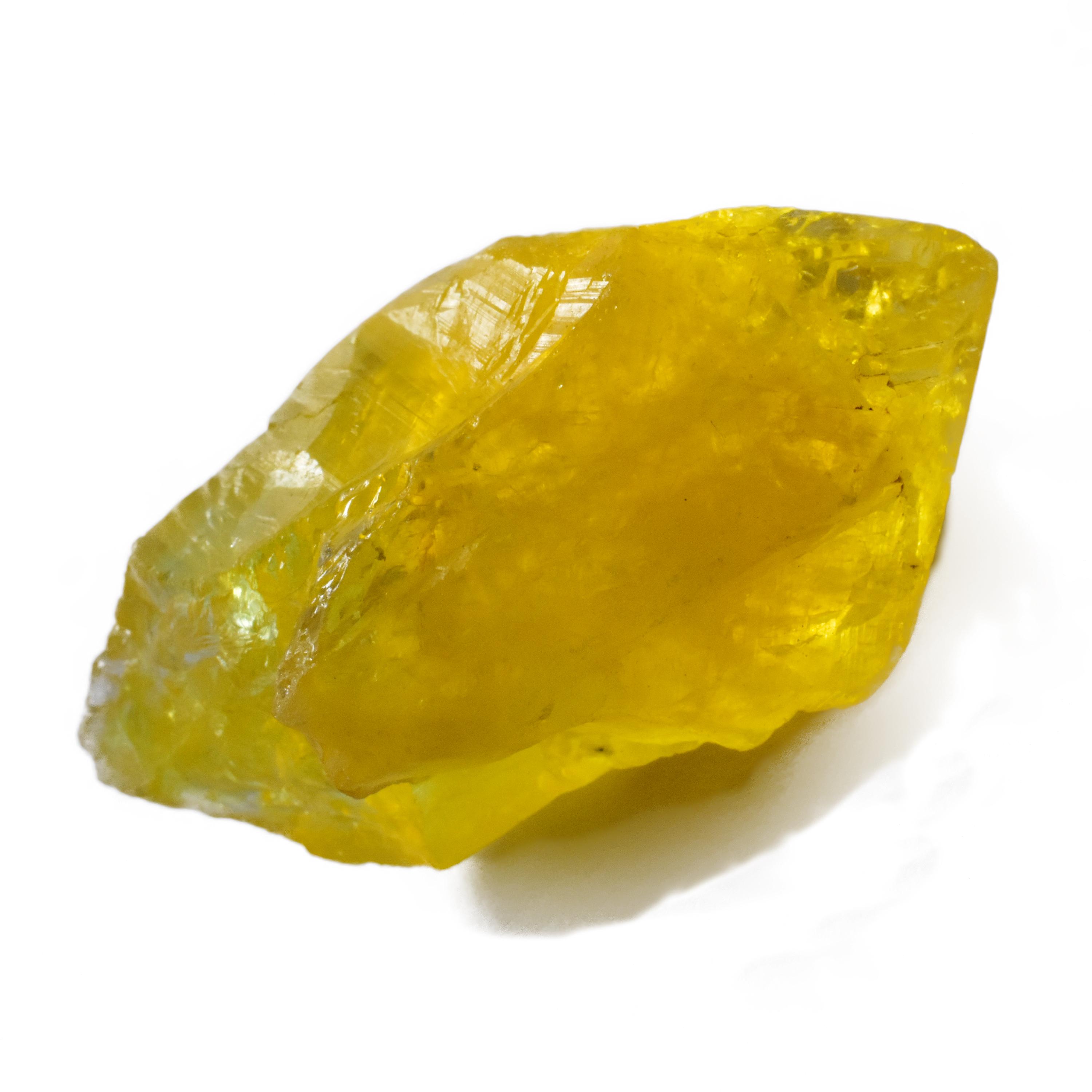 Extremely Rare Natural Yellow Sapphire Rough 77 Ct Certified Uncut Raw ...