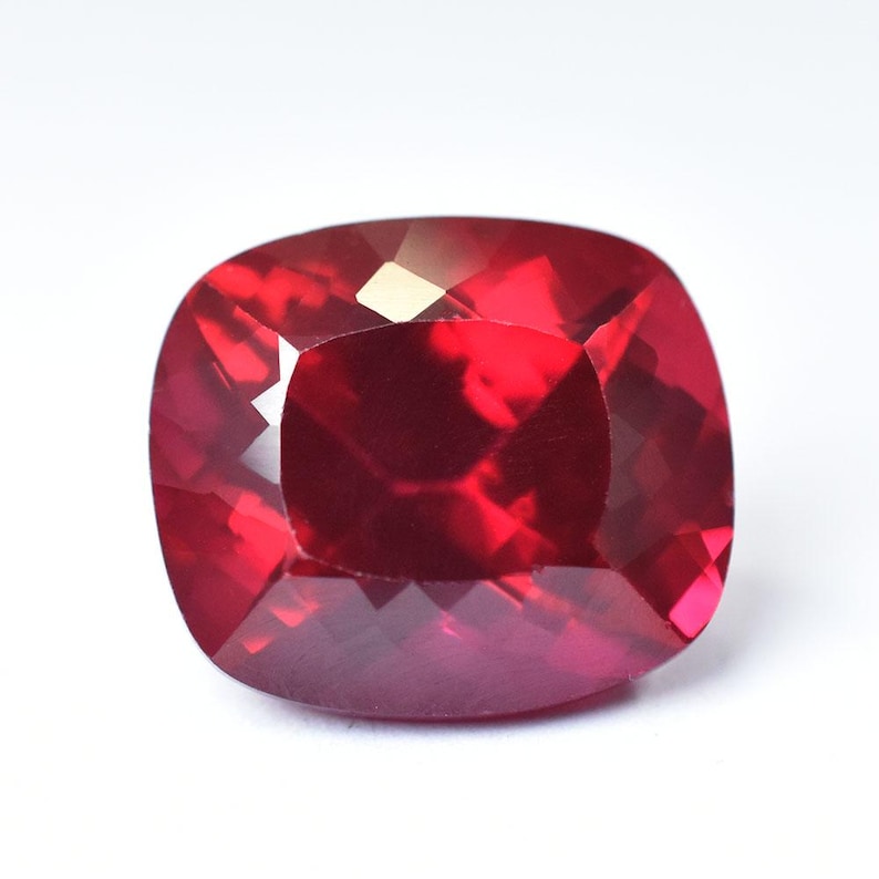8 Ct Natural Bloody Red Ruby Cushion Cut Stunning Loose Gemstone ...