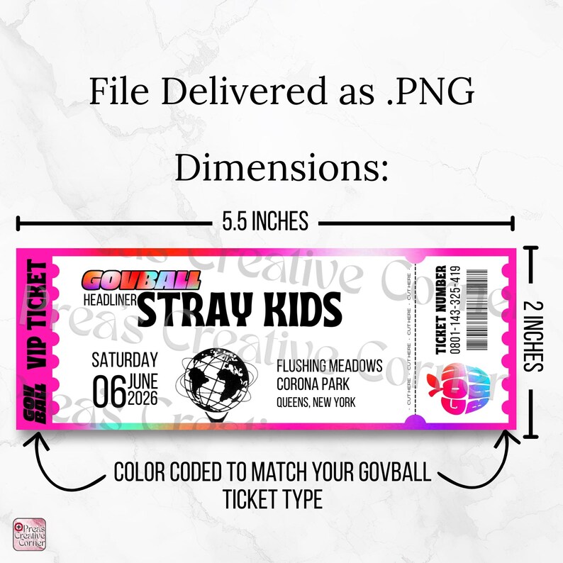 Governors Ball 2026 - Stray Kids VIP Tickets - Etsy