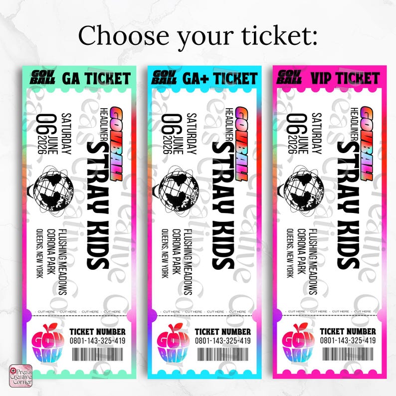 Governors Ball 2026 - Stray Kids GA Tickets - Etsy